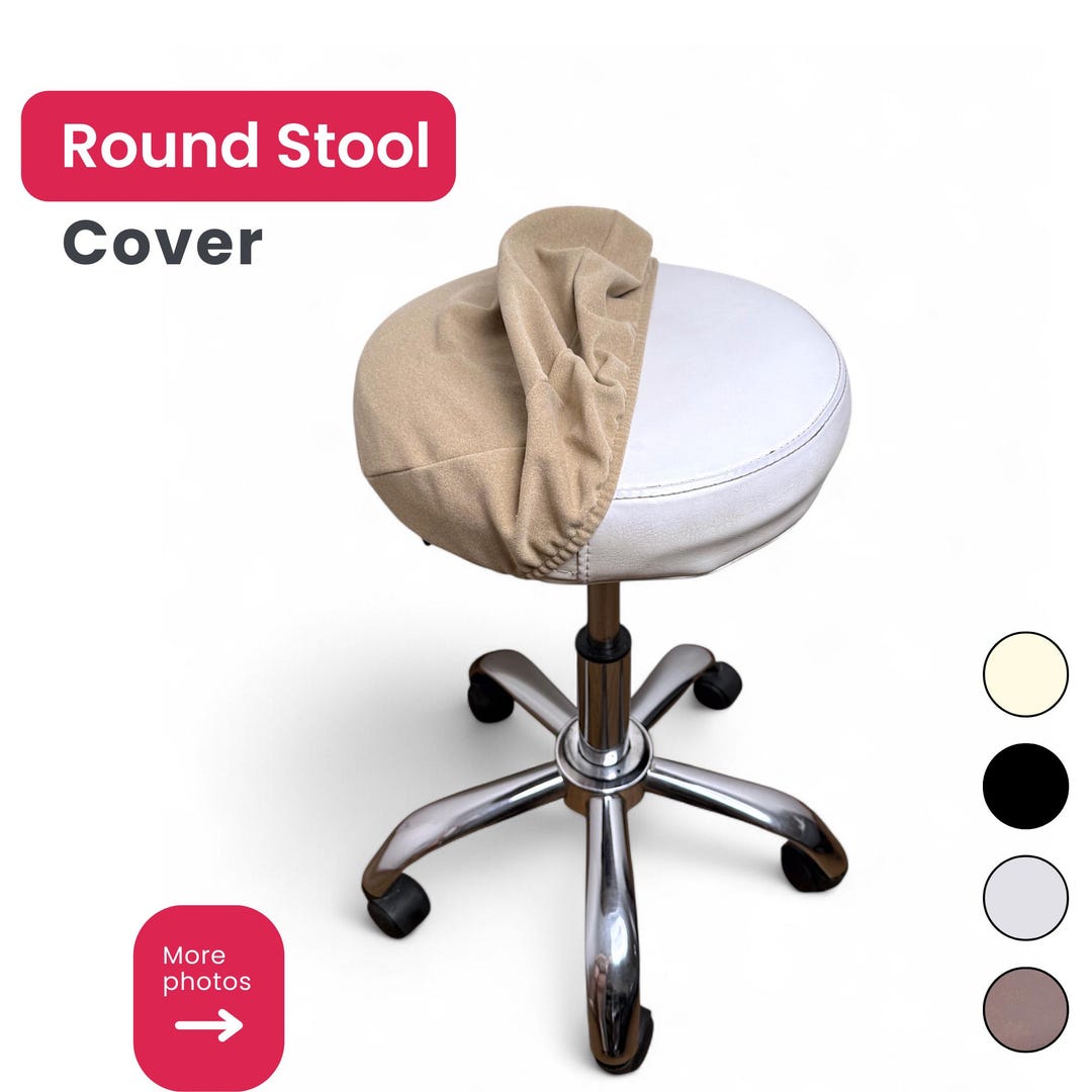 Chair Cover Round Chair Slipcovers Kitchen Bar Chair Cover Elastic Bar ...