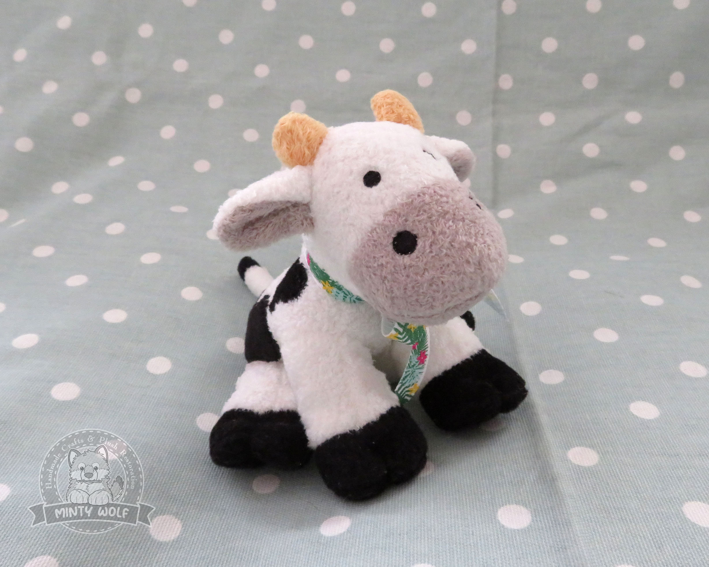 Adopt Clover the Calf Upcycled Plush - Etsy