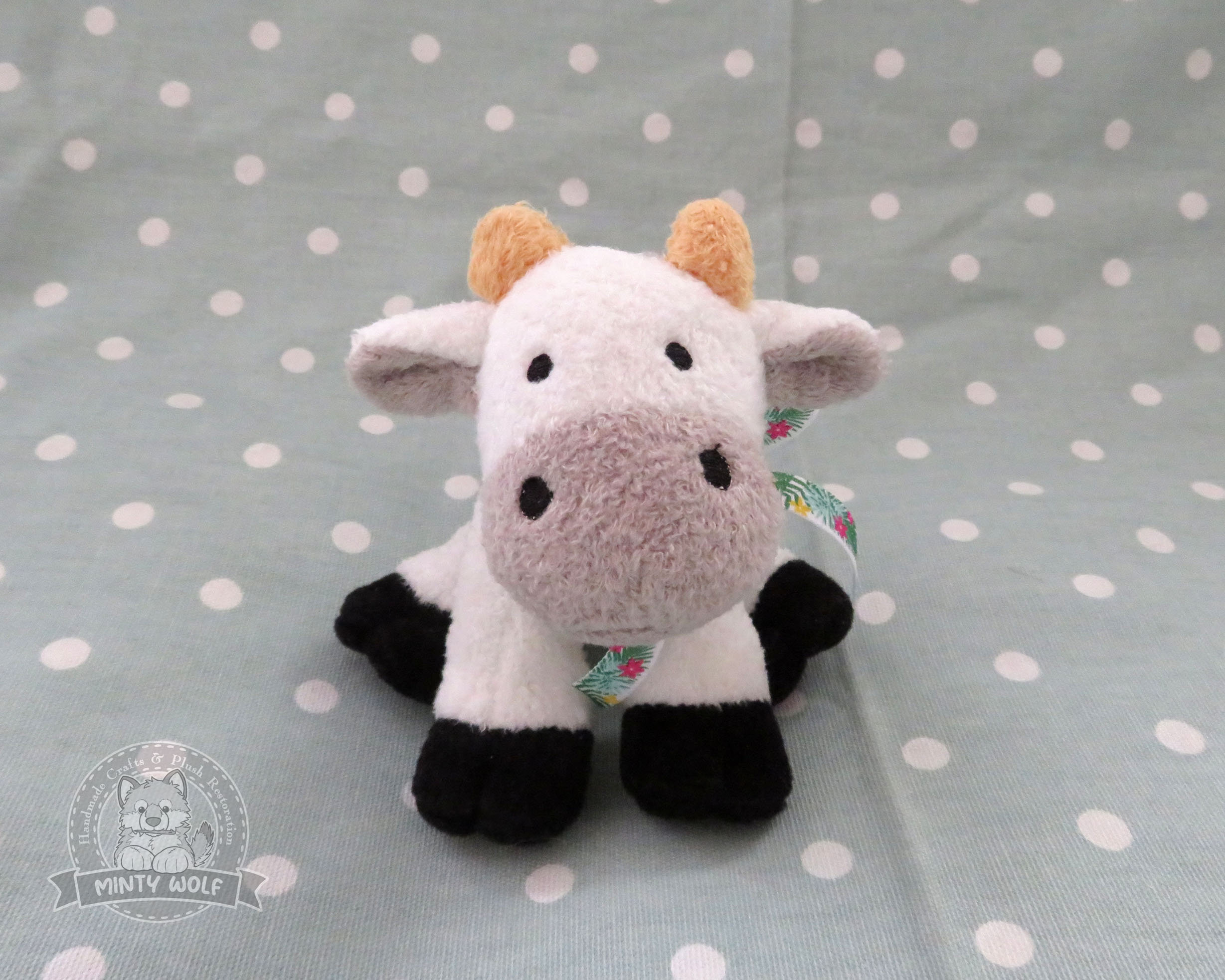 Adopt Clover the Calf Upcycled Plush - Etsy