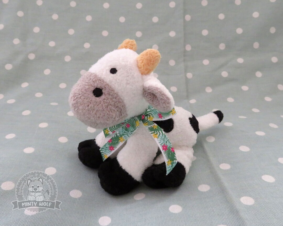 Adopt Clover the Calf Upcycled Plush - Etsy