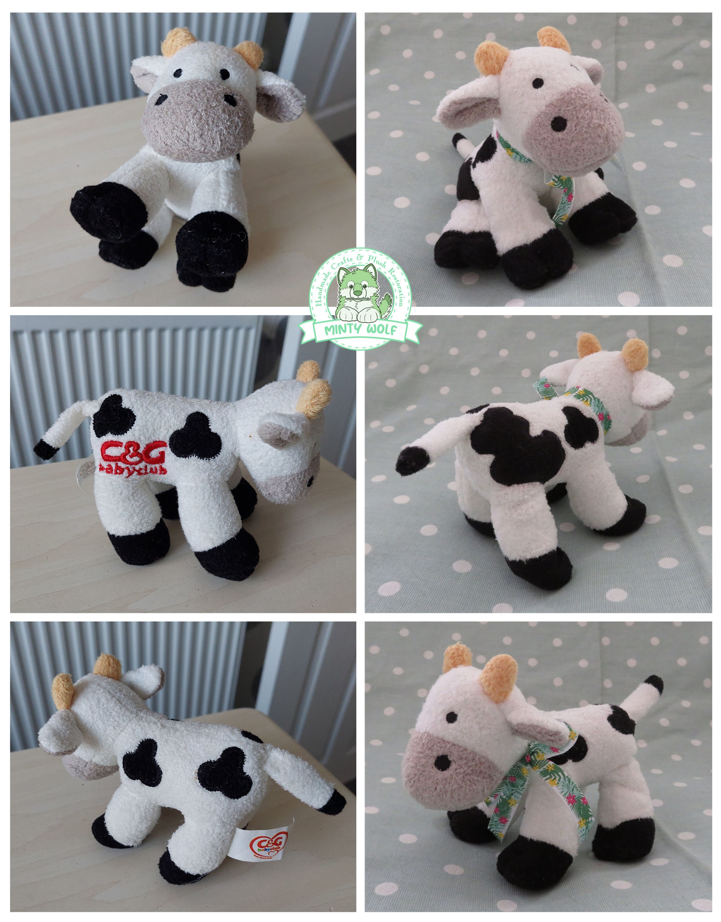 Adopt Clover the Calf Upcycled Plush - Etsy