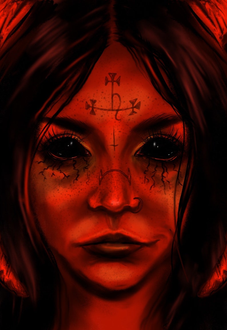 PRINT- Justice Tarot Card, Lilith - Etsy
