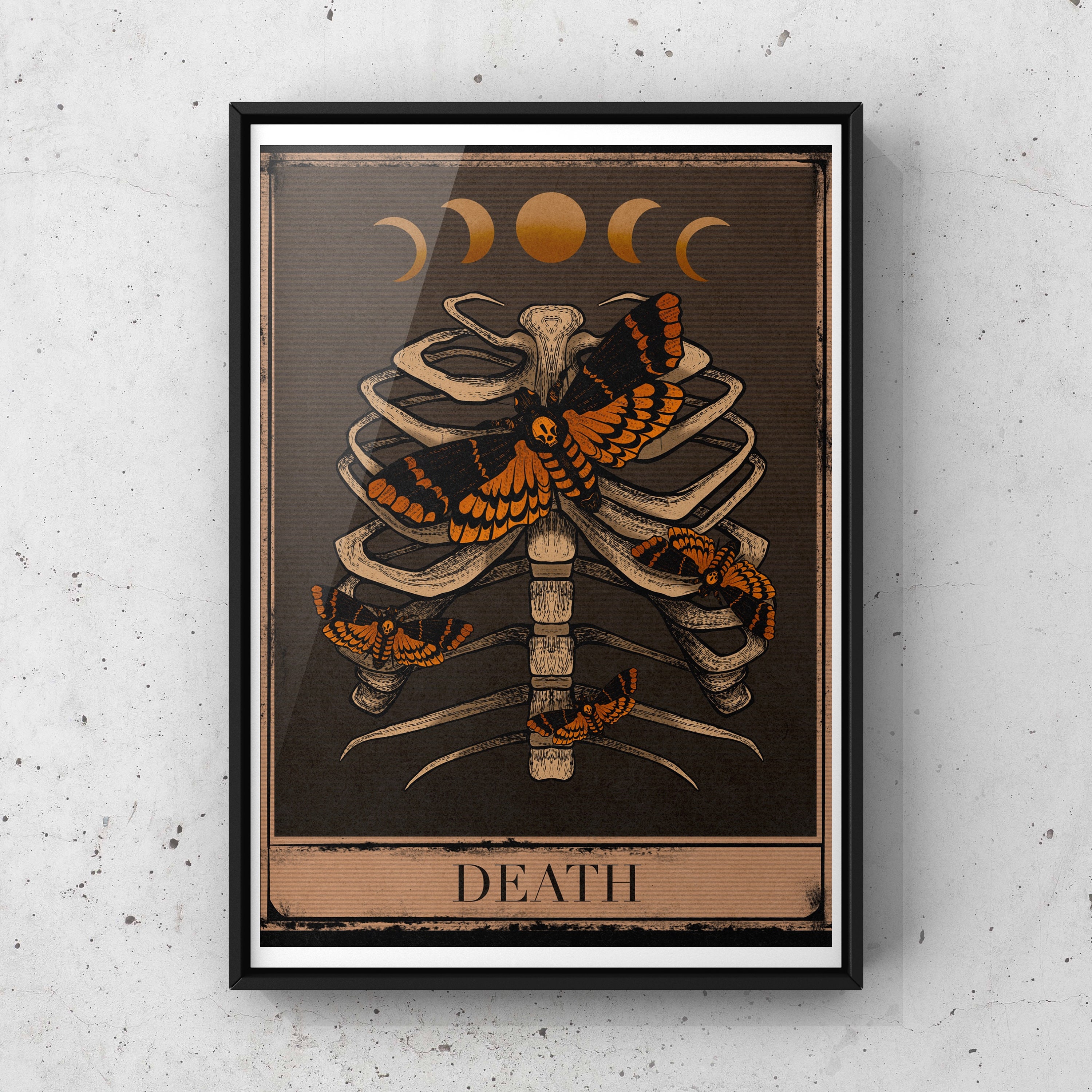 PRINT Death Tarot Card, Witchcraft, Metaphysical - Etsy