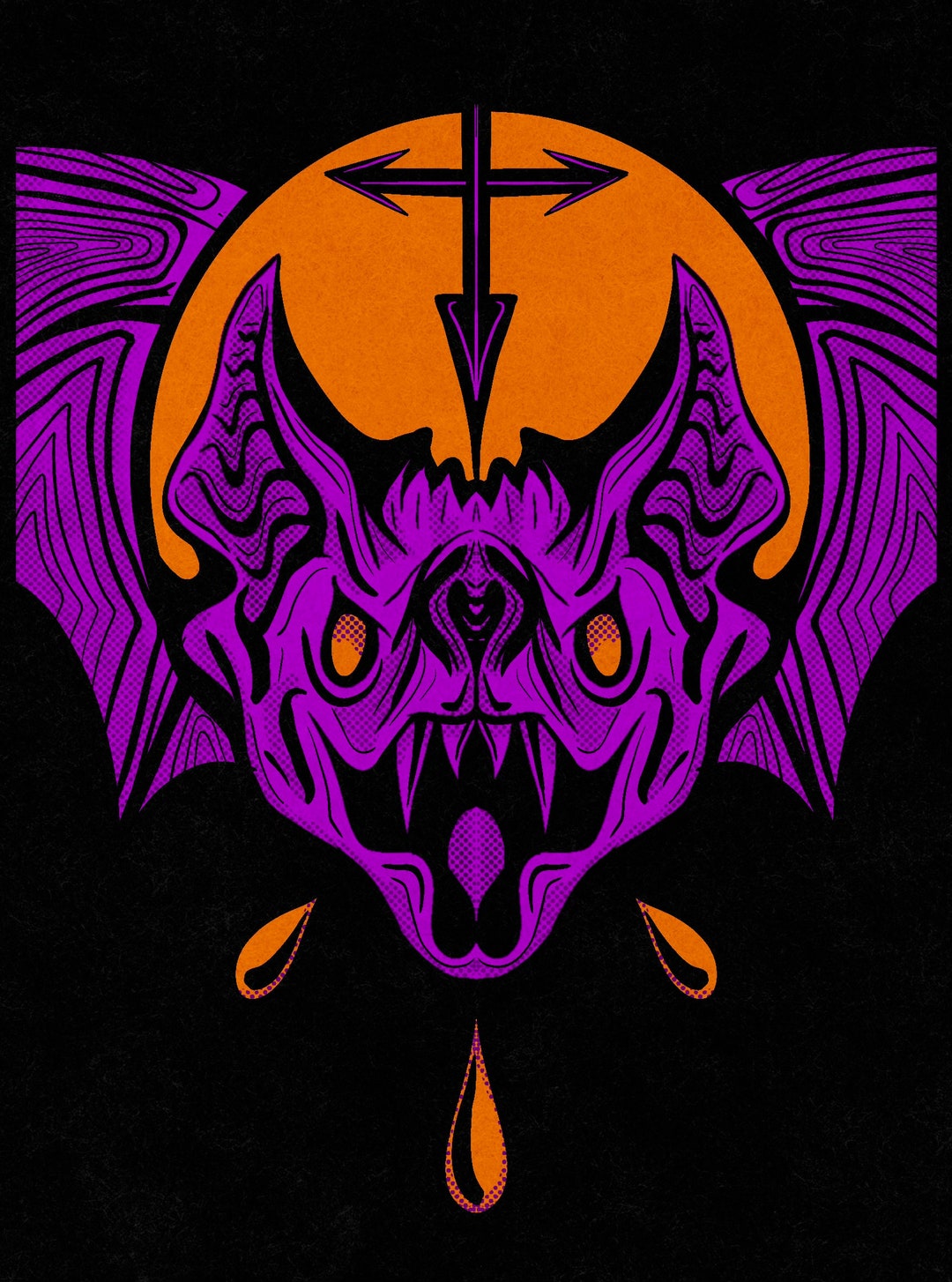 PRINT- Vampire Bat, Dracula, Horror Art - Etsy