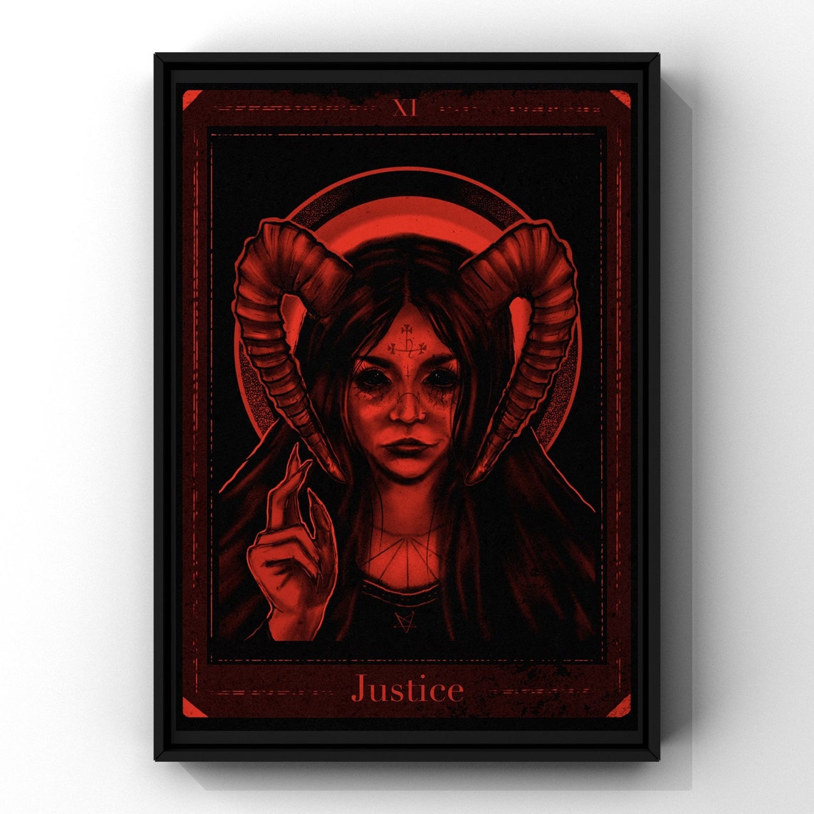 PRINT- Justice Tarot Card, Lilith - Etsy