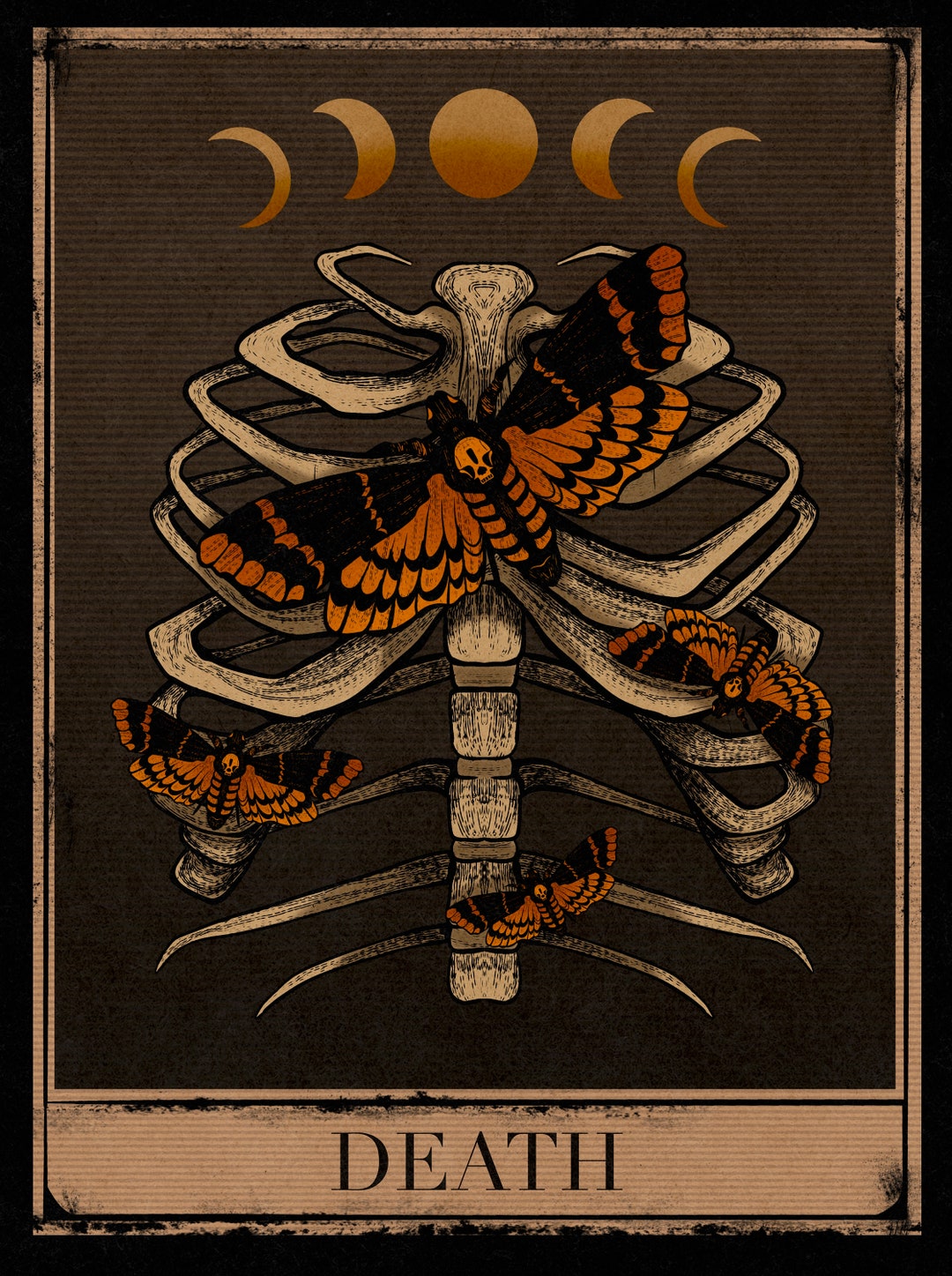 PRINT- Death Tarot Card, Witchcraft, Metaphysical - Etsy