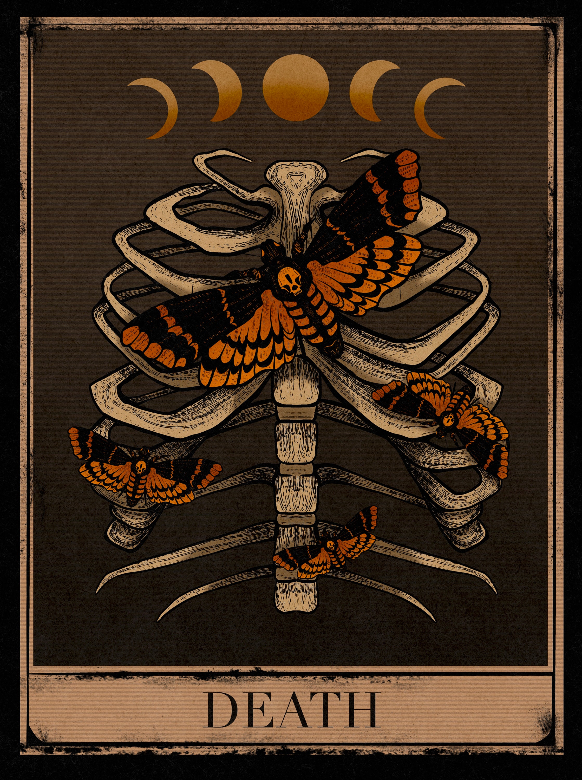 PRINT- Death Tarot Card, Witchcraft, Metaphysical - Etsy