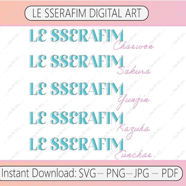 Le Sserafim Logo - Etsy Singapore