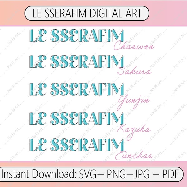 Le Sserafim Logo Etsy Singapore