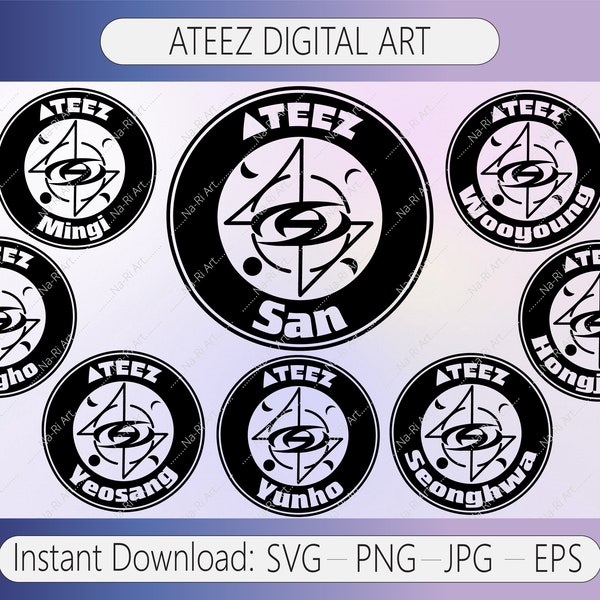 Ateez new logo svg - Etsy Schweiz