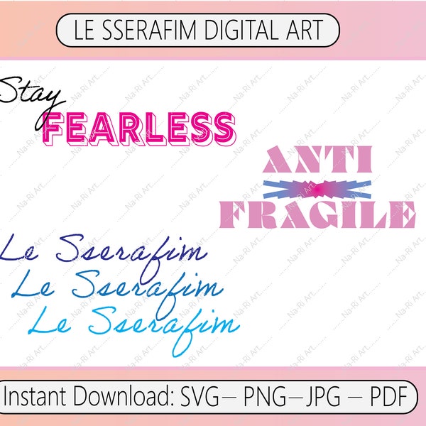 Le Sserafim Poster Fearless - Etsy