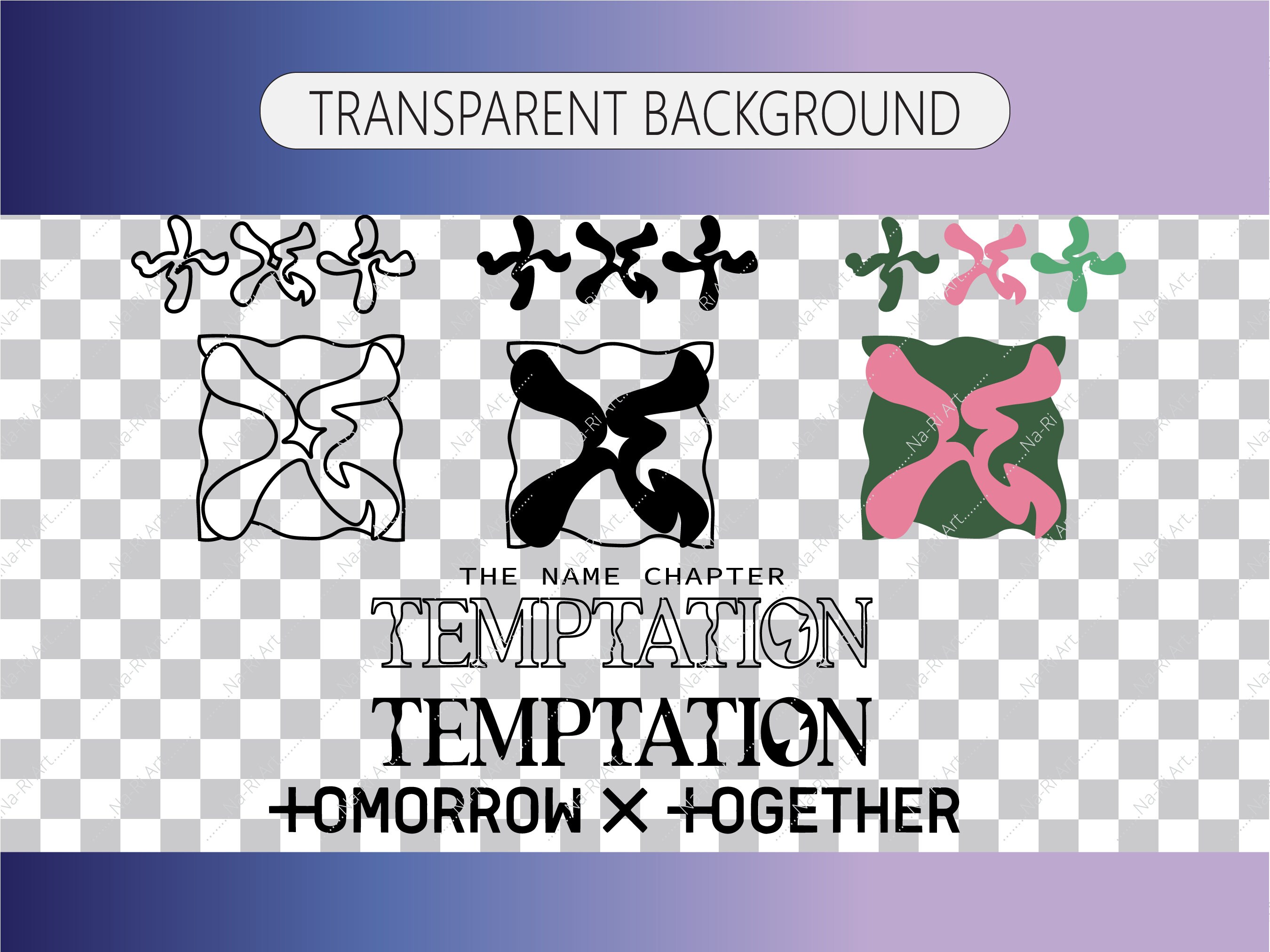TXT Temptation Svg Png Jpg Eps / World Tour Sticker Logo Decal ...