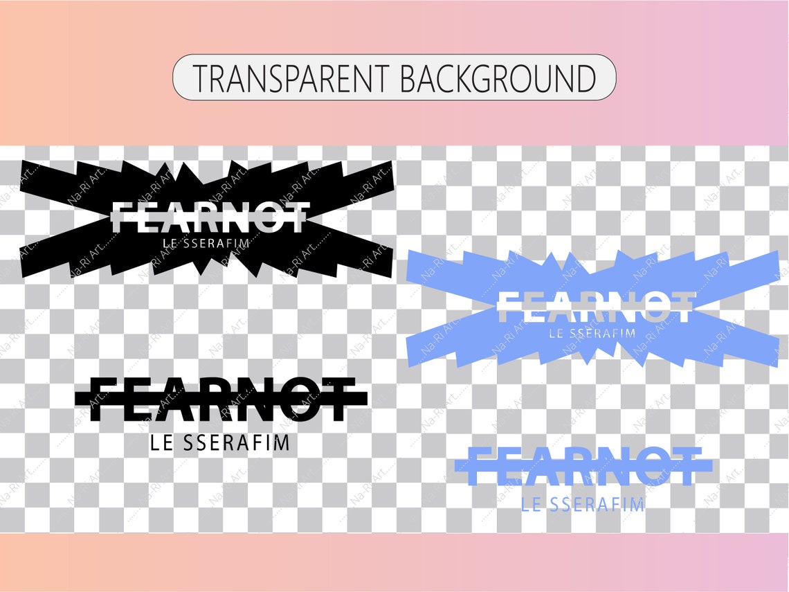 Le Sserafim Fearnot SVG PNG JPG Pdf Fan Club Name Sticker - Etsy Canada