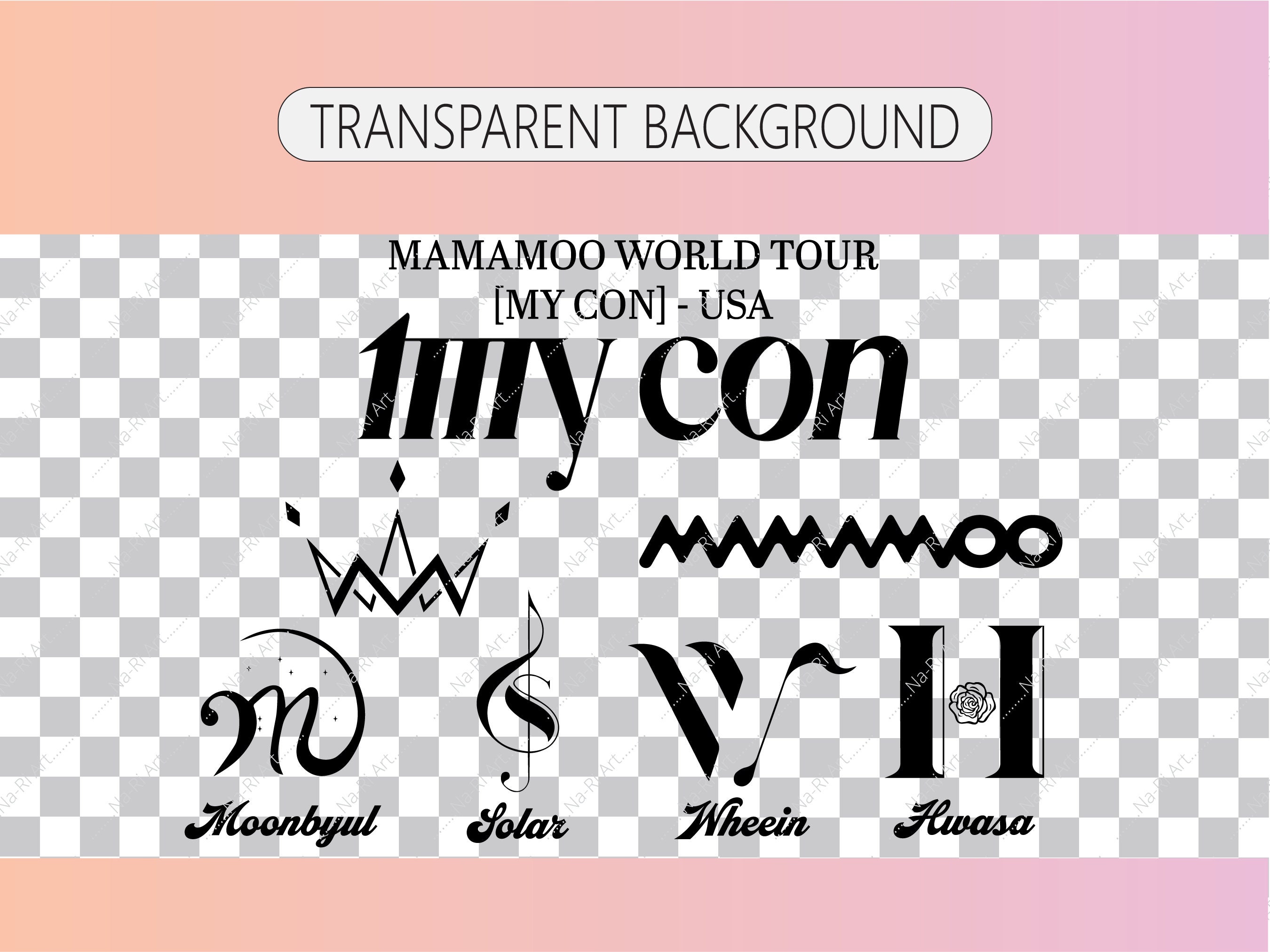 Mamamoo World Tour My Con SVG PNG JPG Eps Sticker Logo and - Etsy Canada