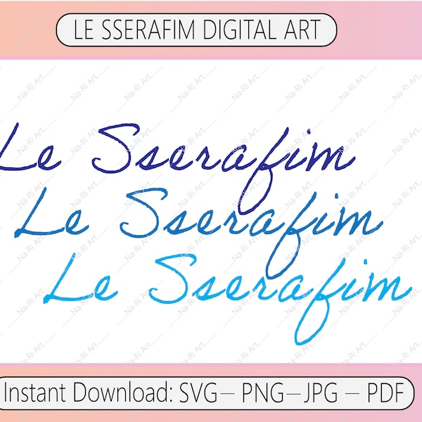 Le Sserafim Logo Svg - Etsy