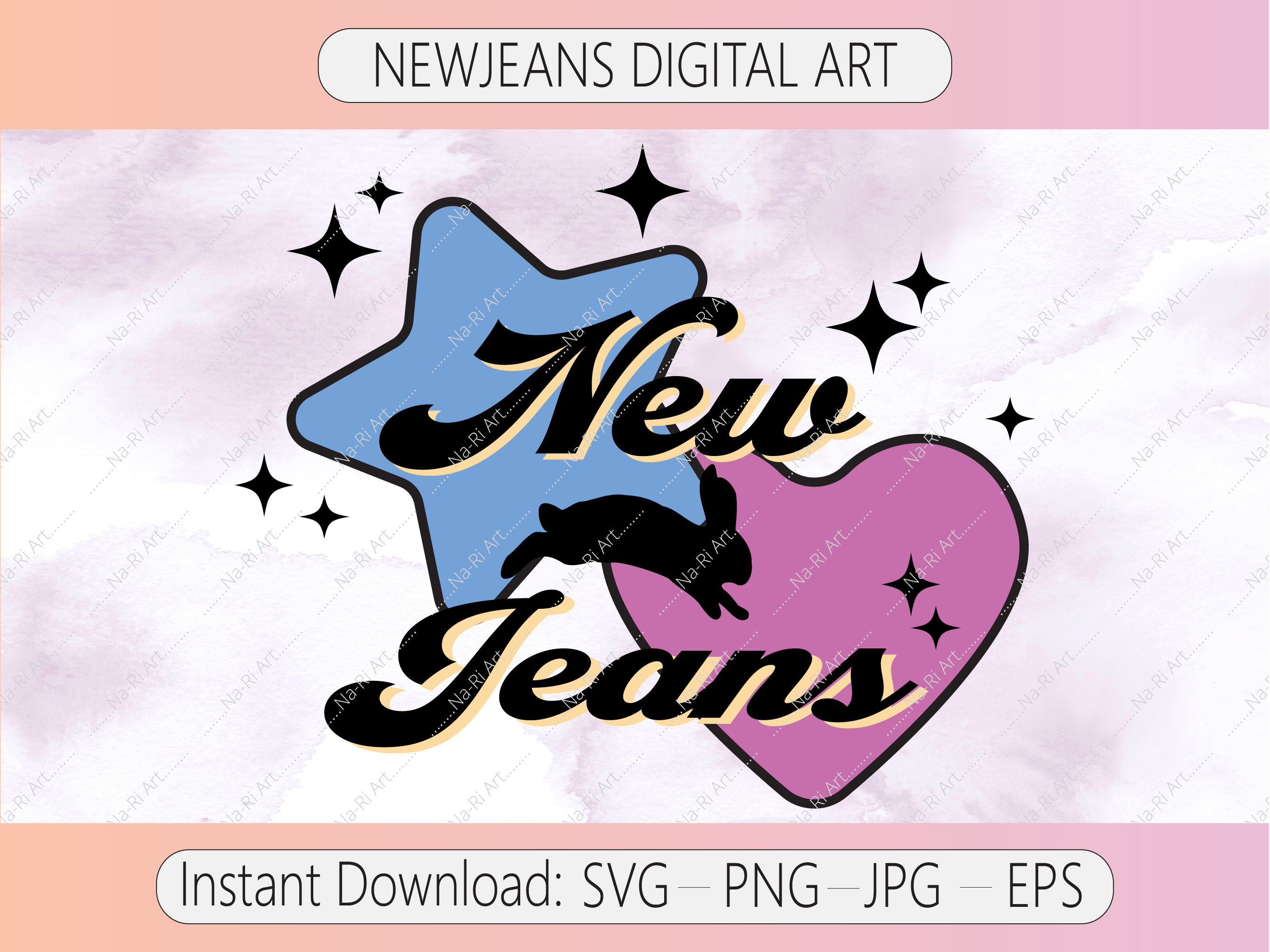 New Jeans SVG PNG JPG Eps Newjeans Sticker Logo and Decal - Etsy Australia