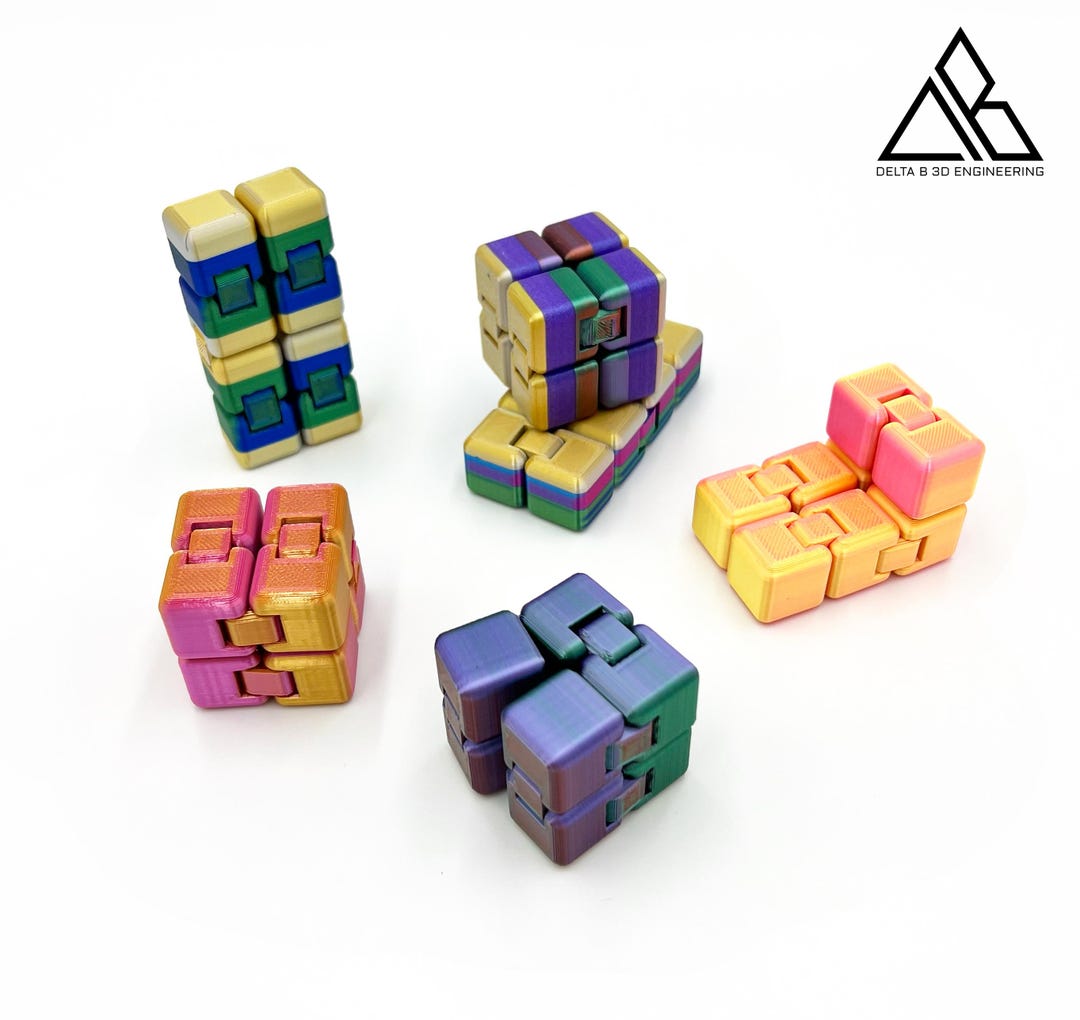 Fidget Cube - Infinity Cube - 3D Printed Fidget Toy - Etsy
