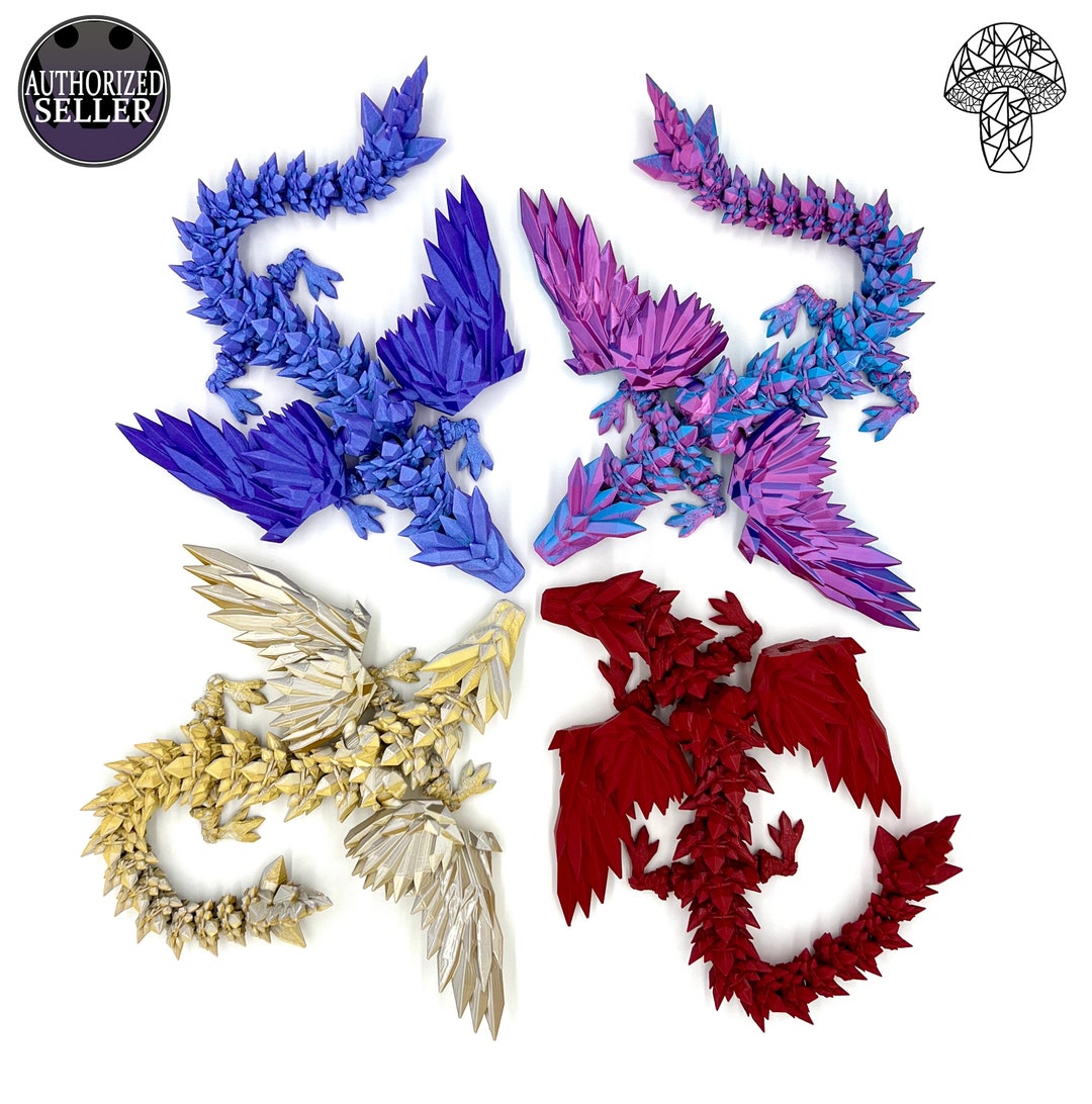 Articulated Crystal Wing Dragon - Etsy