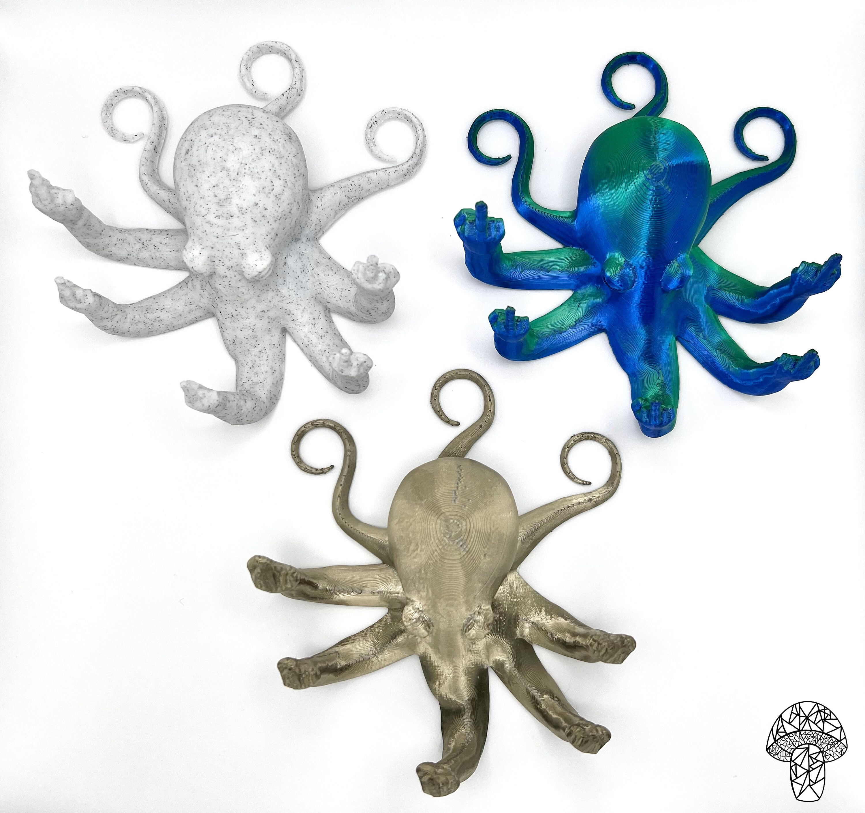 Fucktopus Octopus Middle Finger Rude Vulgar Prank Gift - Etsy