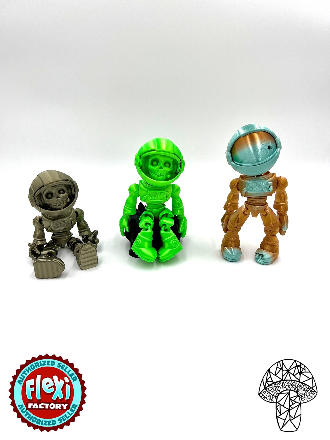 Articulated Skeleton Astronaut Movable Visor - Etsy