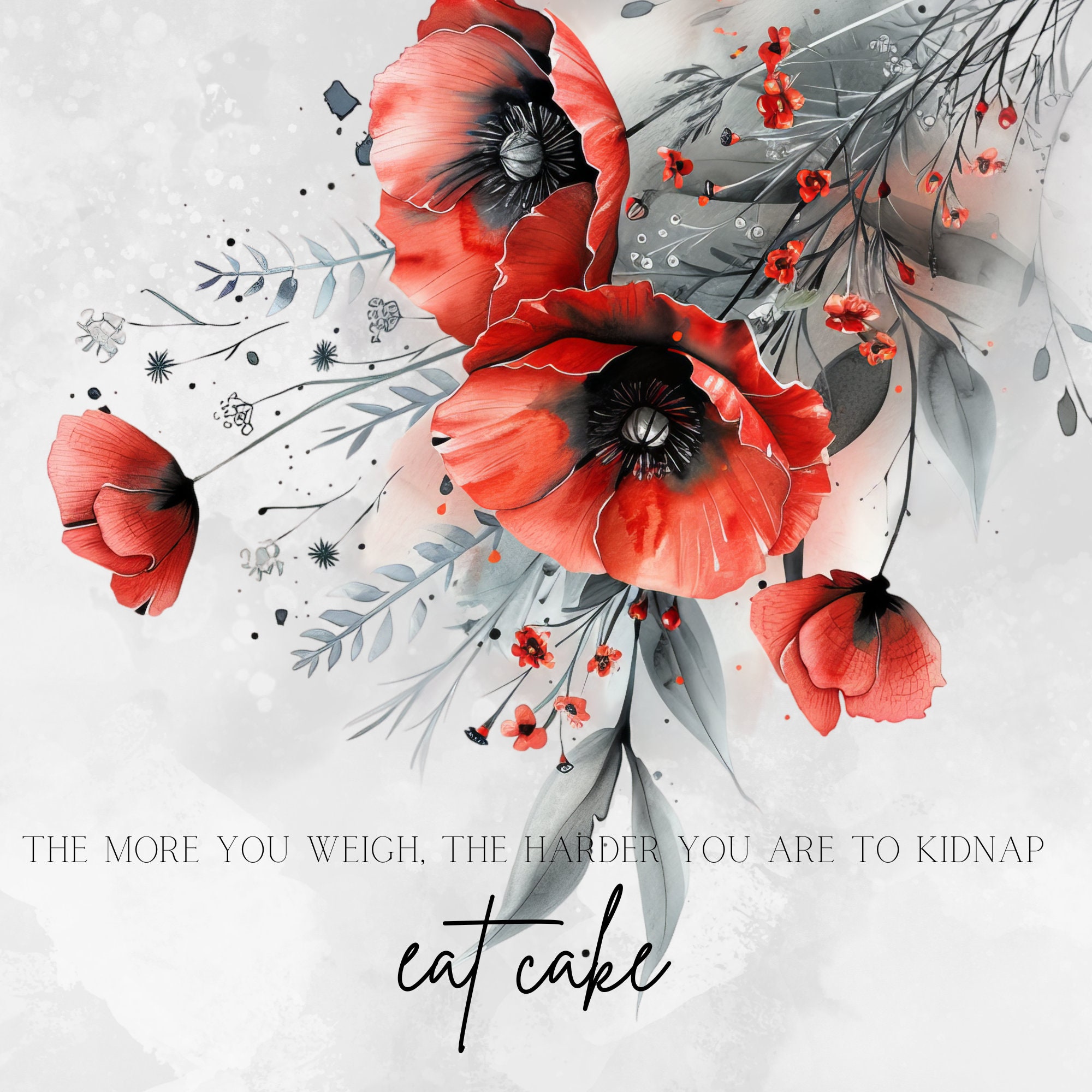 Watercolor Poppy Clipart Red Poppy PNG Red Floral Clipart Poppy PNG Red ...