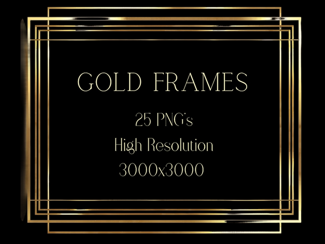 Gold Frames PNG Golden Frames Card Design Gold Transparent Frames ...