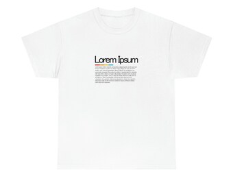Lorem Ipsum Shirt - Etsy