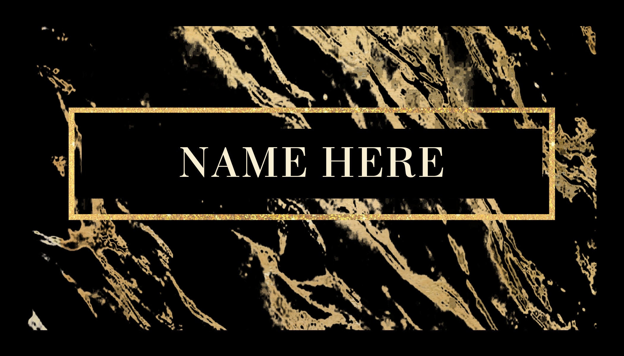 Black and Gold Marble Business Cards - INSTANT DIGITAL DOWNLOAD - Etsy