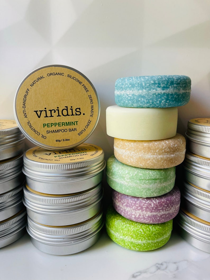 Natural, Organic Shampoo Bar W/ Travel Tin...silicone Free and Packed ...