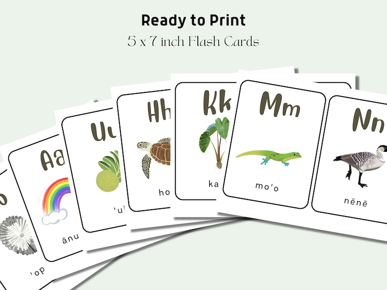 Hawaiian Educational Printable, Hawaiian Alphabet, 'Ōlelo Hawai'i ...