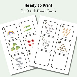 Hawaiian Educational Printable Flash Cards: Hawaiian Alphabet, Numbers ...