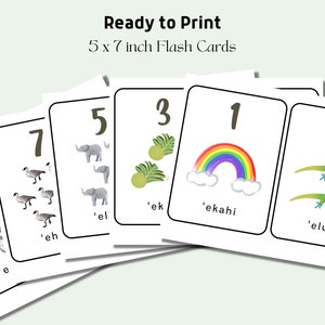 Hawaiian Educational Printable, Hawaiian Numbers, 'Ōlelo Hawai'i ...