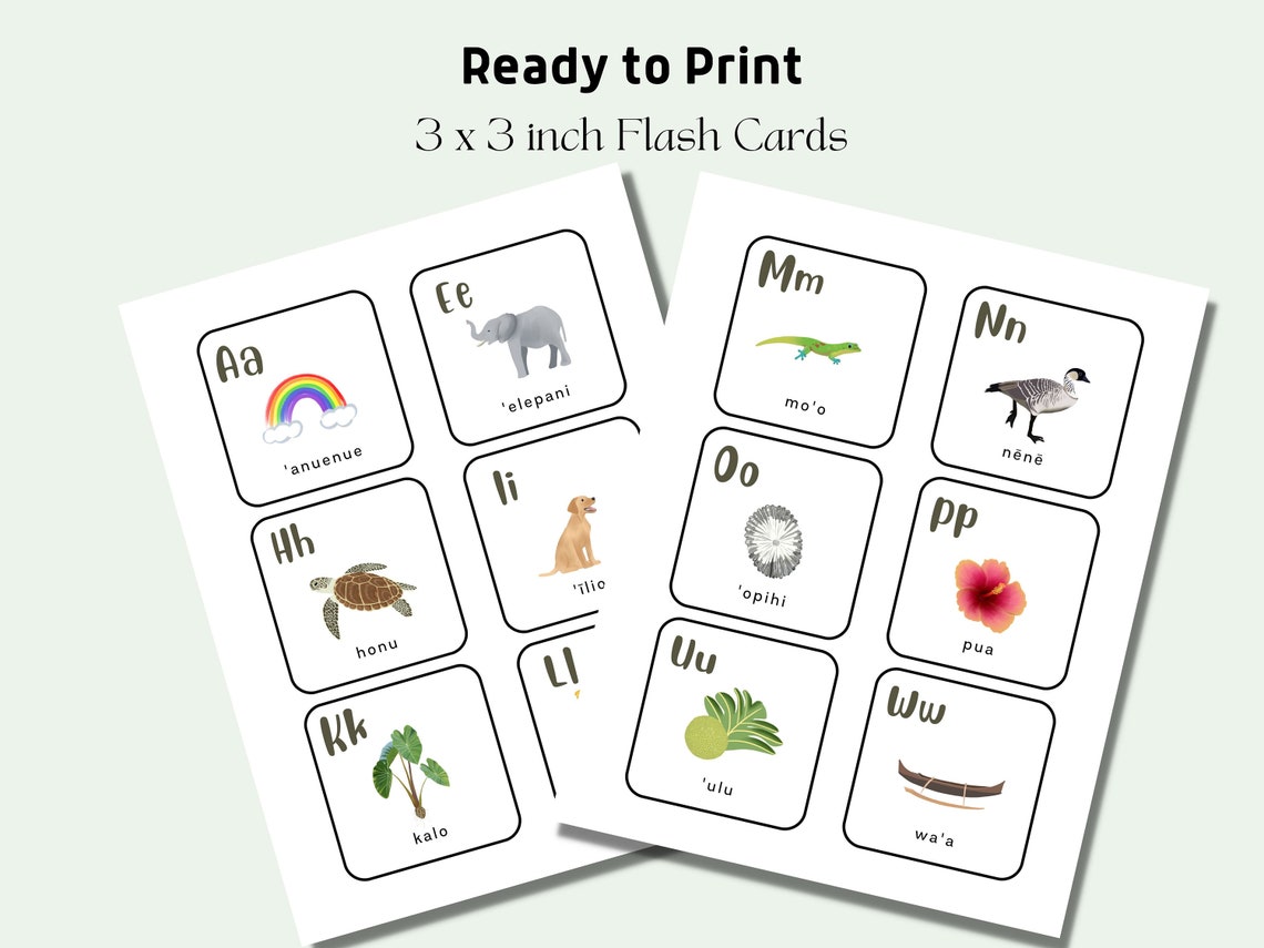 Hawaiian Educational Printable, Hawaiian Alphabet, 'Ōlelo Hawai'i ...