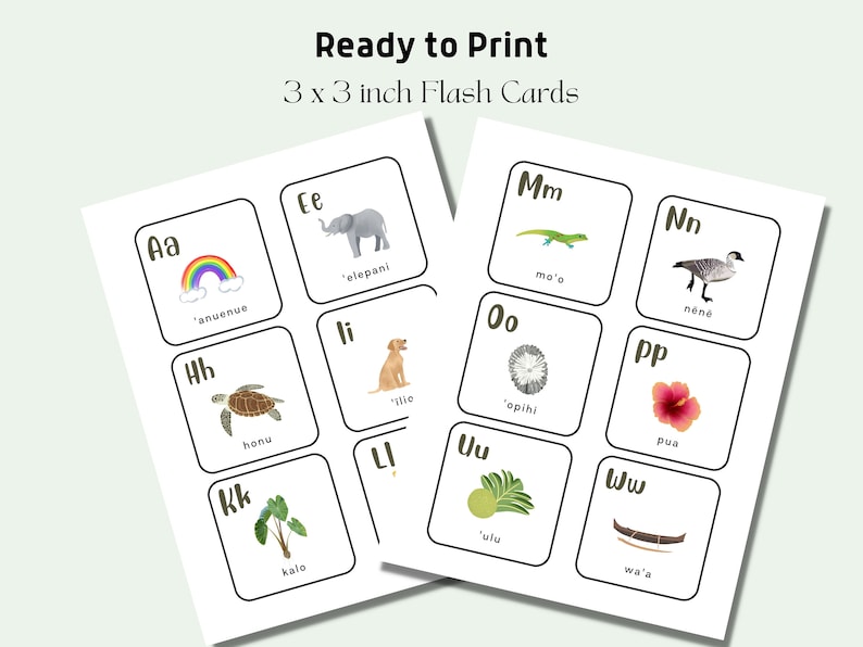 Hawaiian Educational Printable, Hawaiian Alphabet, 'Ōlelo Hawai'i ...