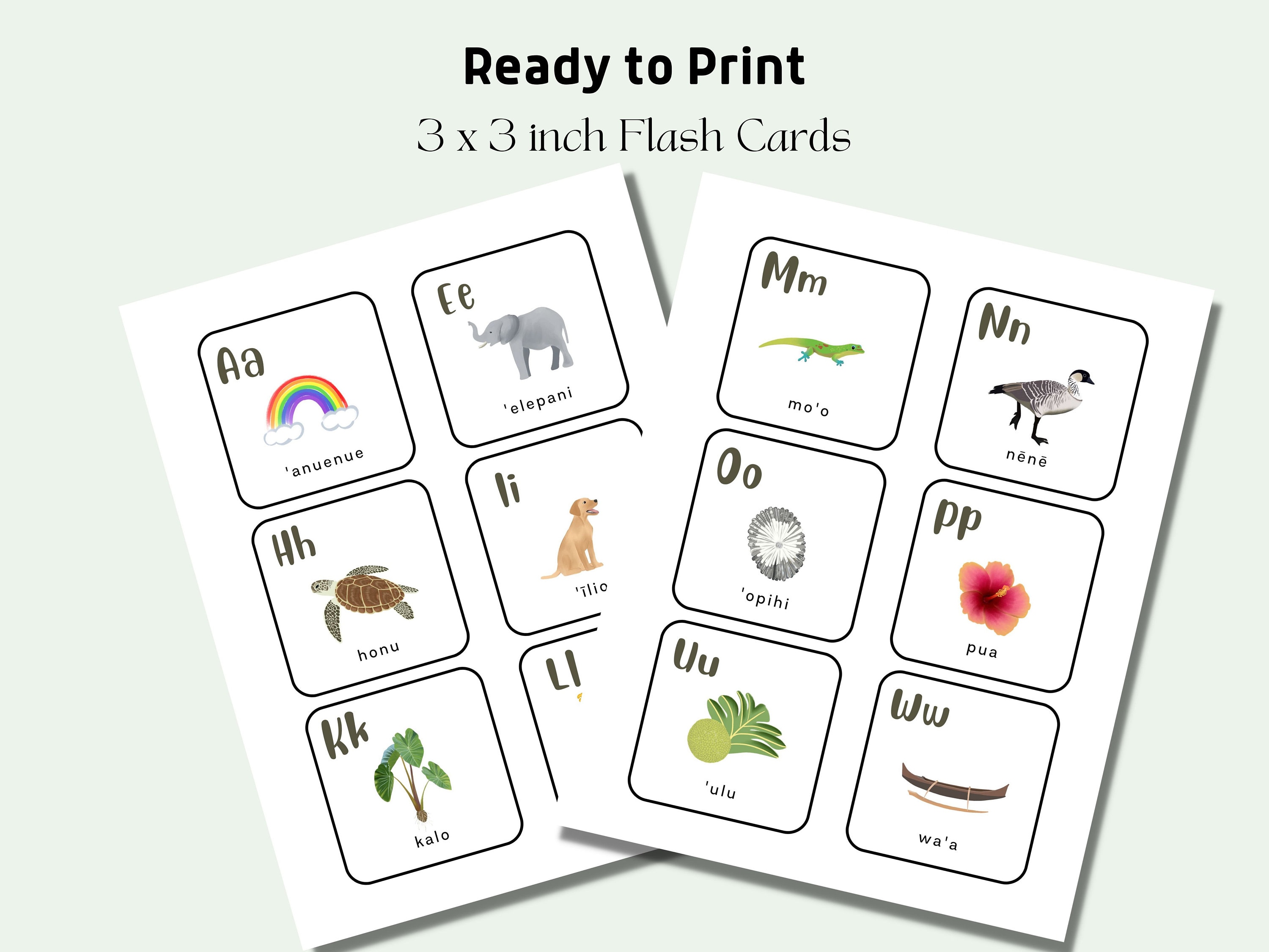 Hawaiian Educational Printable, Hawaiian Alphabet, 'Ōlelo Hawai'i ...
