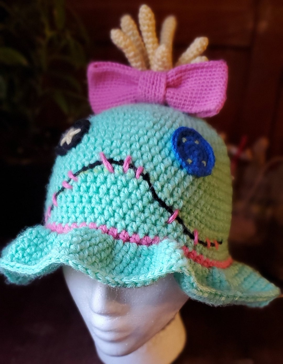 Cute Crochet Voodoo Doll Bucket Hat Children to Adult Sizes - Etsy
