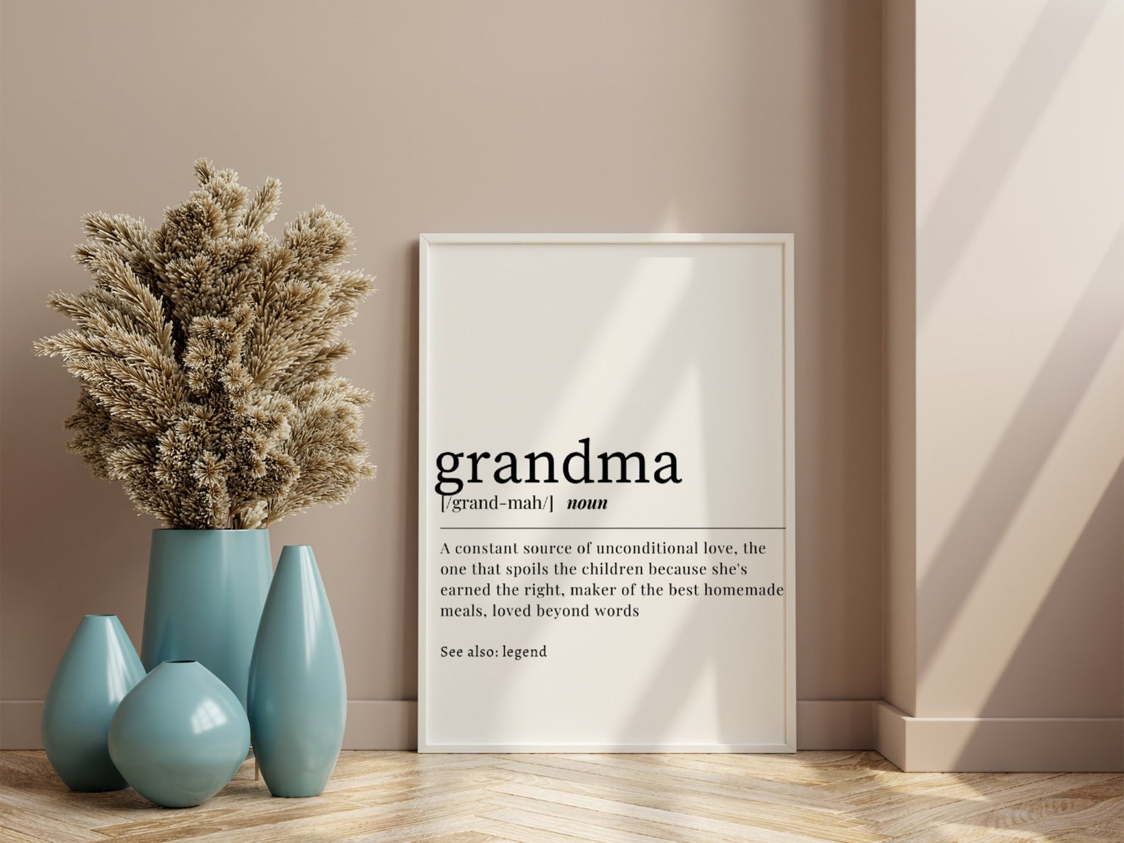 Grandma Definition, Mother's Day, Gifts for Grandma, Wall Art, Mother's ...