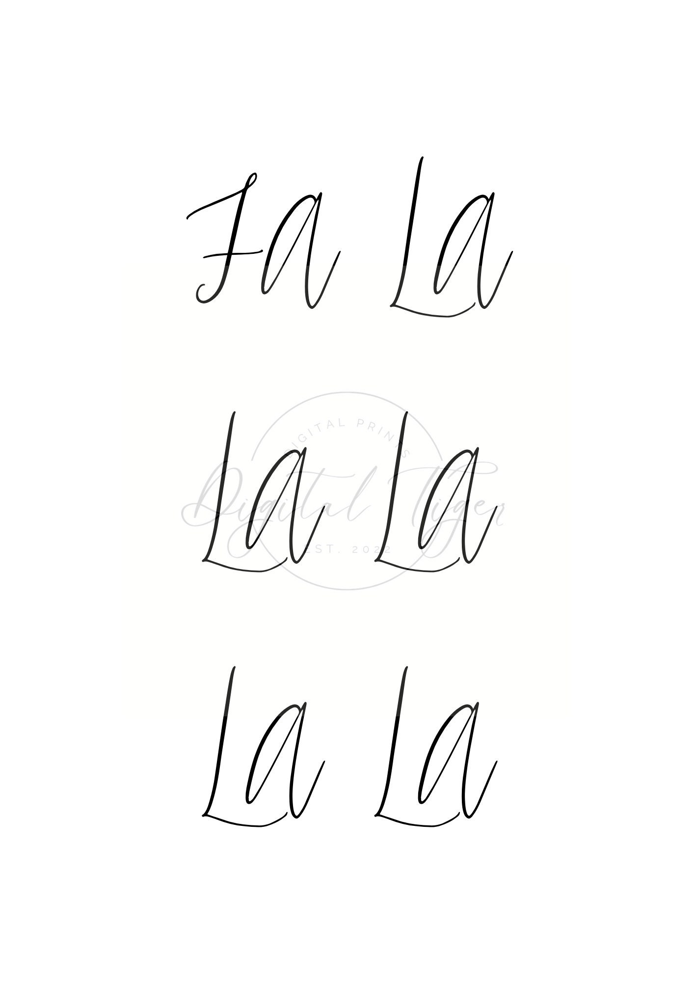 Falala Digital Download, Falala Printable, Christmas Gallery Wall, Xmas ...