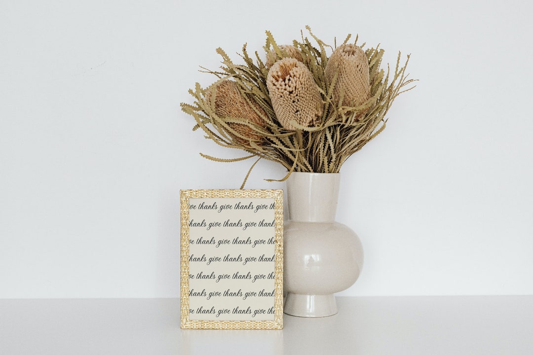 Give Thanks Digital Download, Thanksgiving Printable, Thanksgiving ...