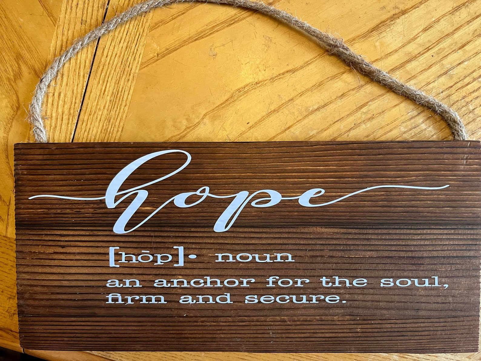 Hope Sign - Etsy
