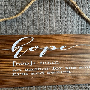 Hope Sign - Etsy