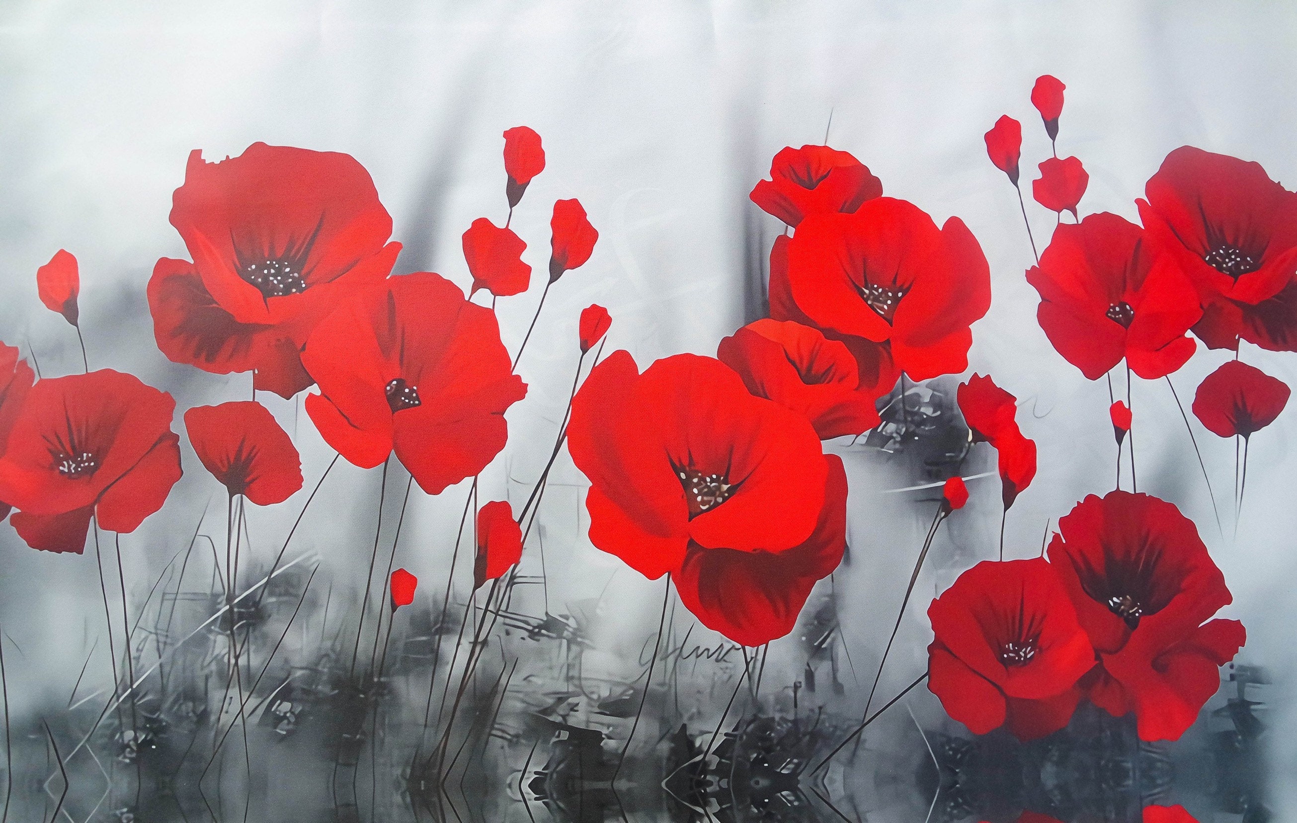 PRINTED Art: Poppies Fields - Etsy