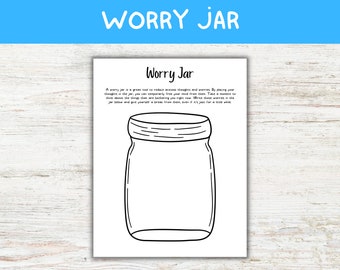 Worry Jar, Stress and Anxiety Relief for Kids and Teens, Depression ...