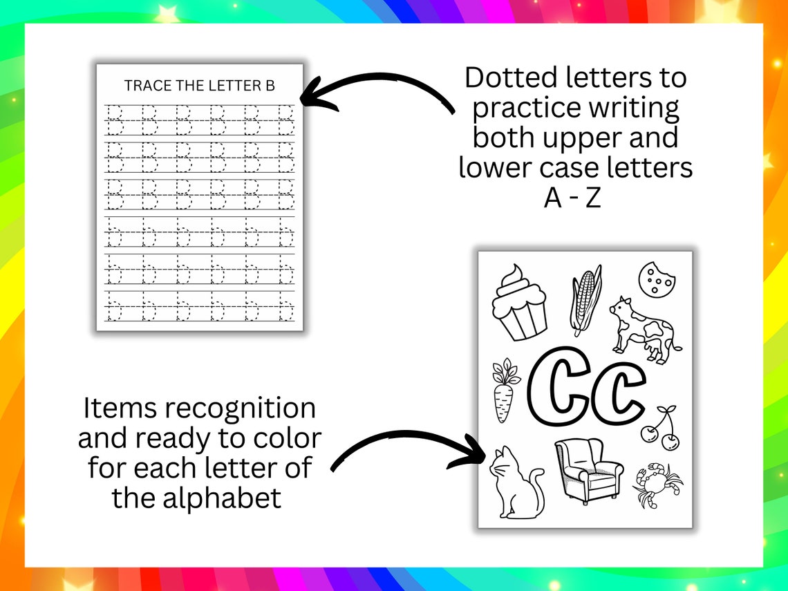 Letter of the Week Printable, Kindergarten Worksheet, Alphabet Tracing ...