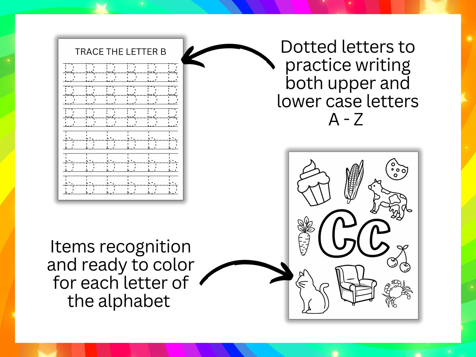 Letter of the Week Printable, Kindergarten Worksheet, Alphabet Tracing ...