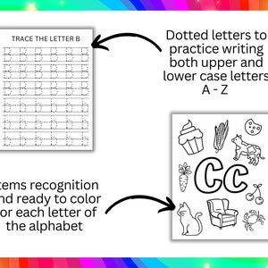 Letter of the Week Printable, Kindergarten Worksheet, Alphabet Tracing ...