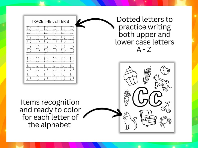 Letter of the Week Printable, Kindergarten Worksheet, Alphabet Tracing ...