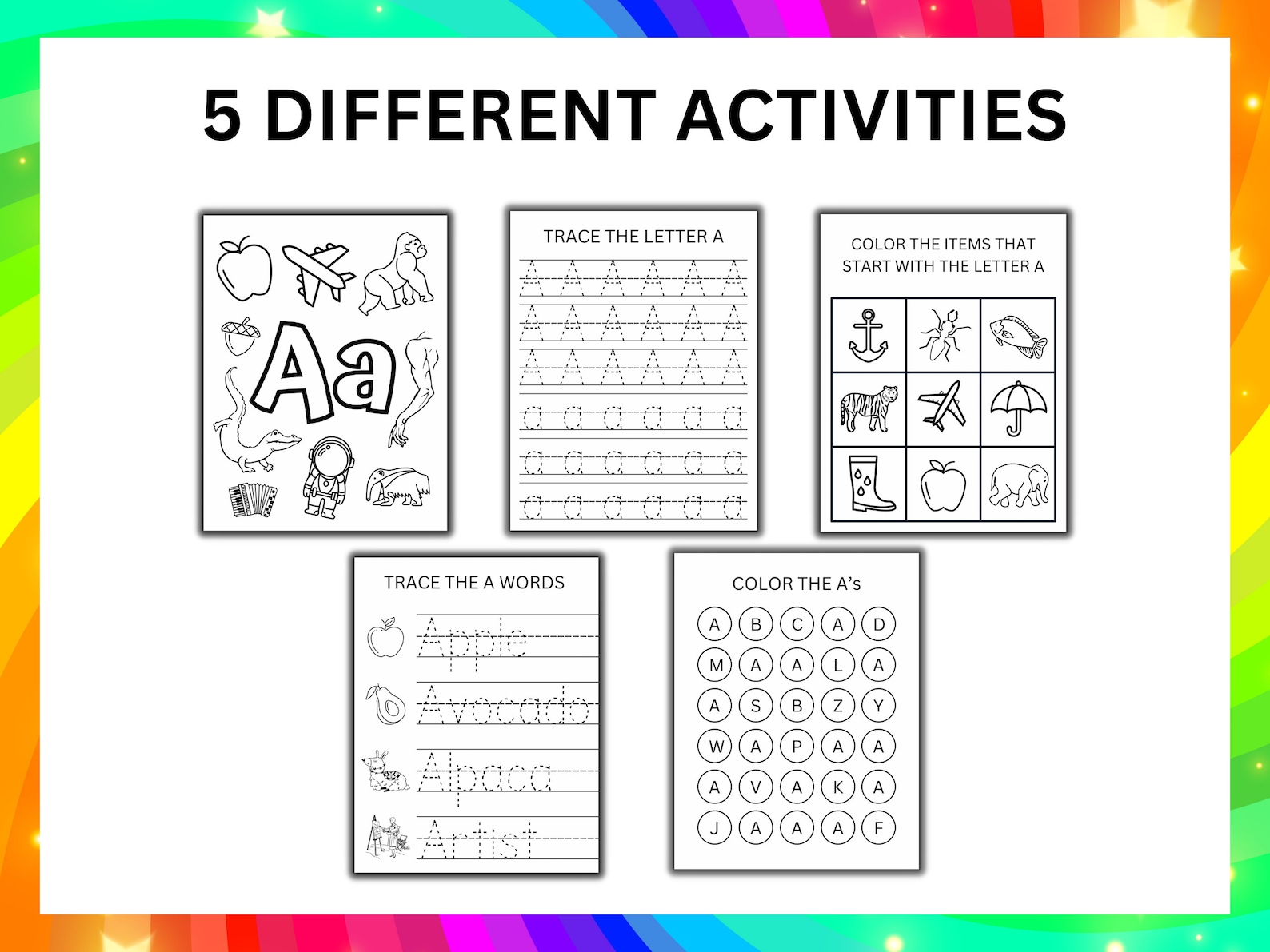 Letter of the Week Printable, Kindergarten Worksheet, Alphabet Tracing ...