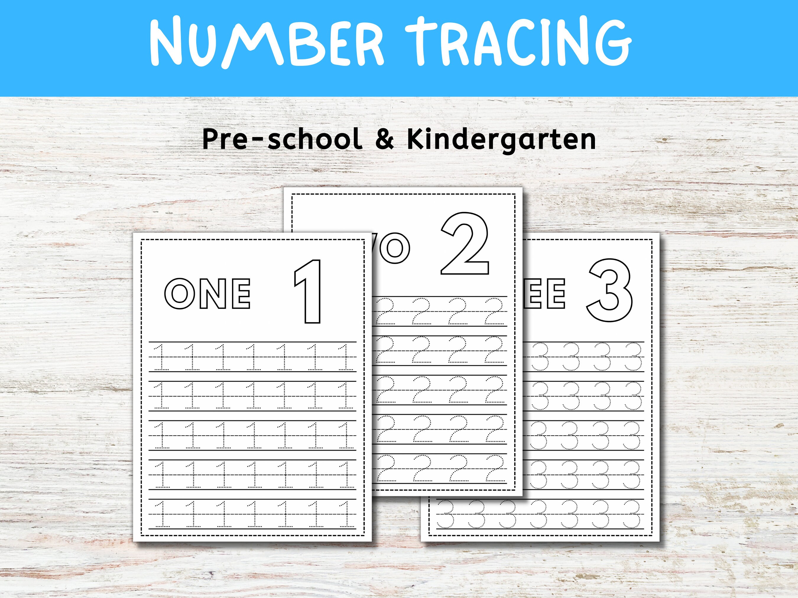 Number Tracing Worksheet 1-20, Number Tracking, Handwriting Practice ...