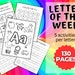 Letter of the Week Printable, Kindergarten Worksheet, Alphabet Tracing ...